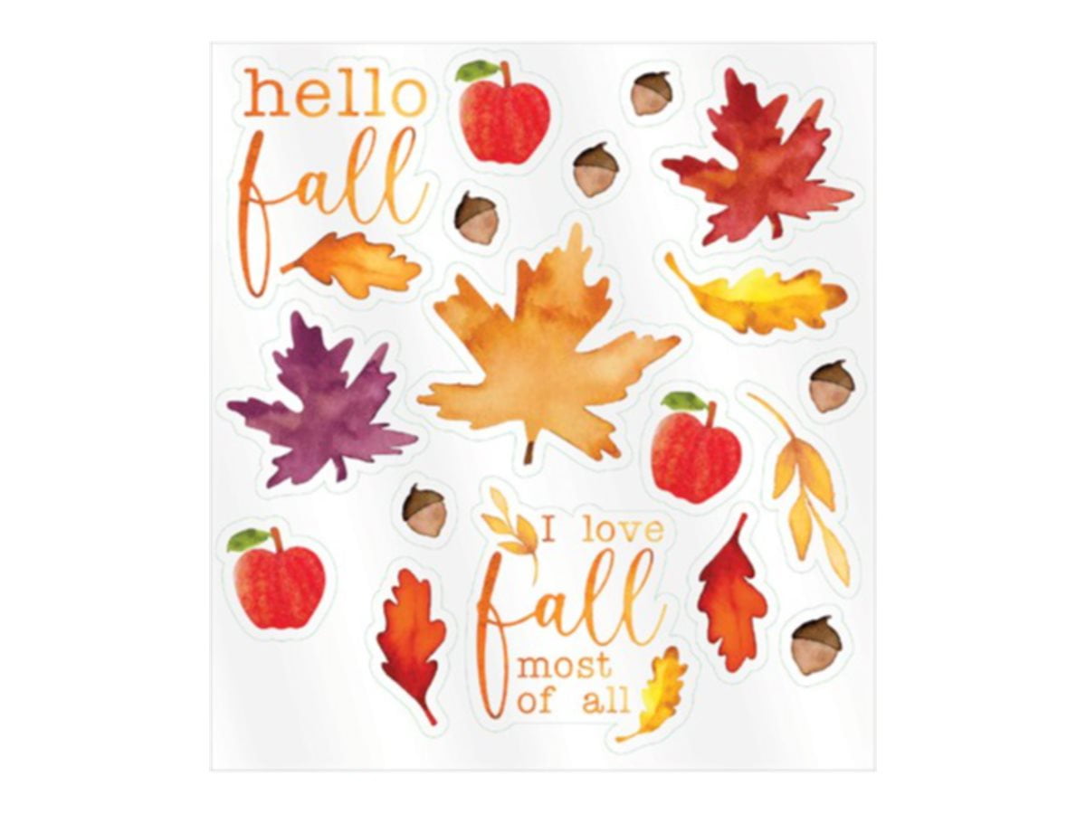 Amscan Fall - Decoration adhesive set - 1 pieces - autumn - vinyl ...