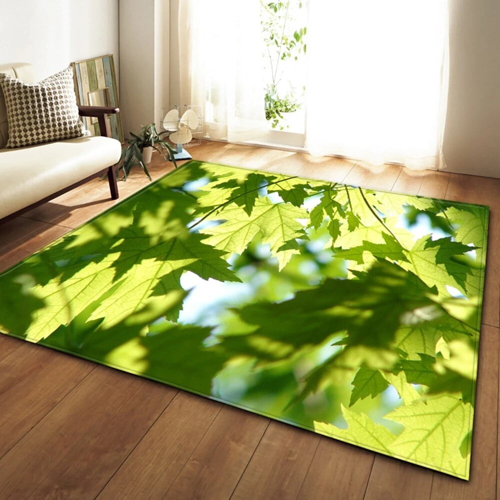 Autumn Maple Leaf Fallen Landscape Home Bedroom Bathroom Mat Living ...