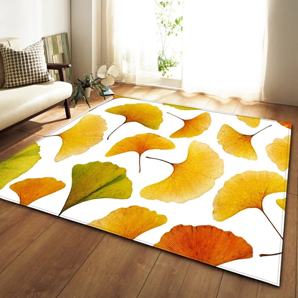 Autumn Maple Leaf Fallen Landscape Home Bedroom Bathroom Mat Living ...