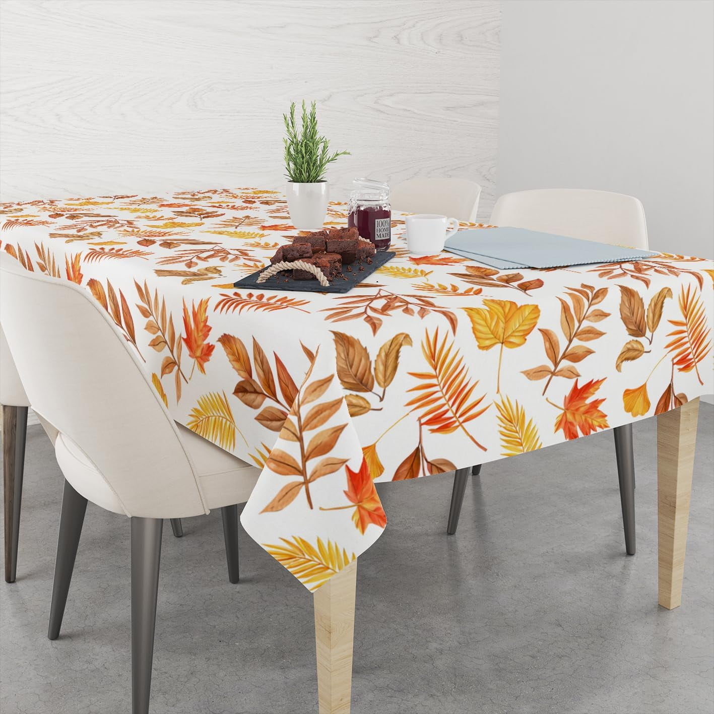 Autumn Maple Leaf Tablecloth, Rectangular Thanksgiving Tablecloth ...