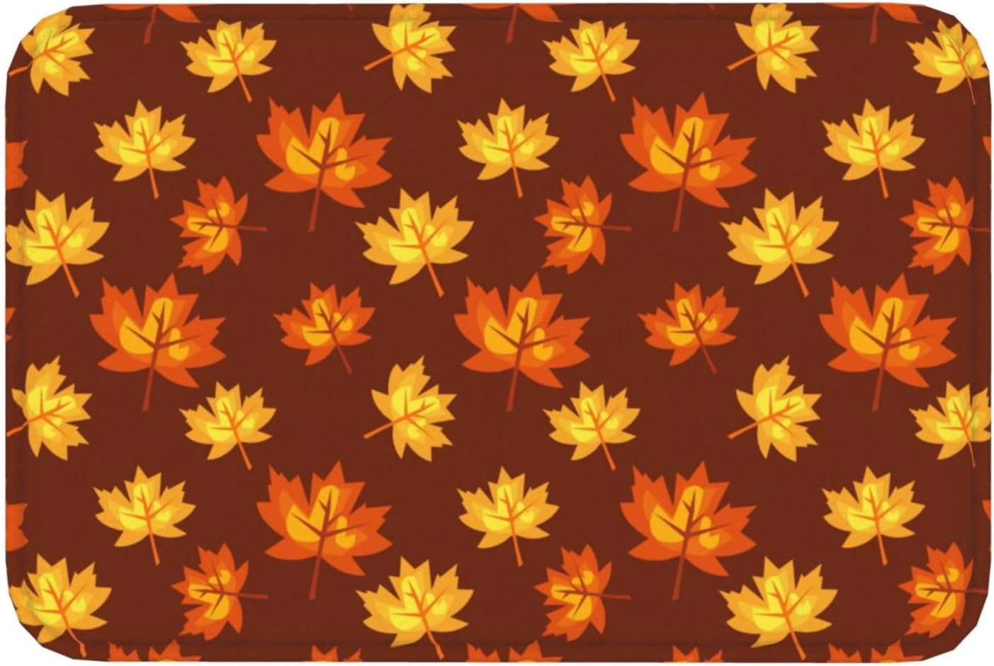 Autumn Maple Leaves Bath Mat Non-Slip Soft Microfiber Bathroom Rugs ...