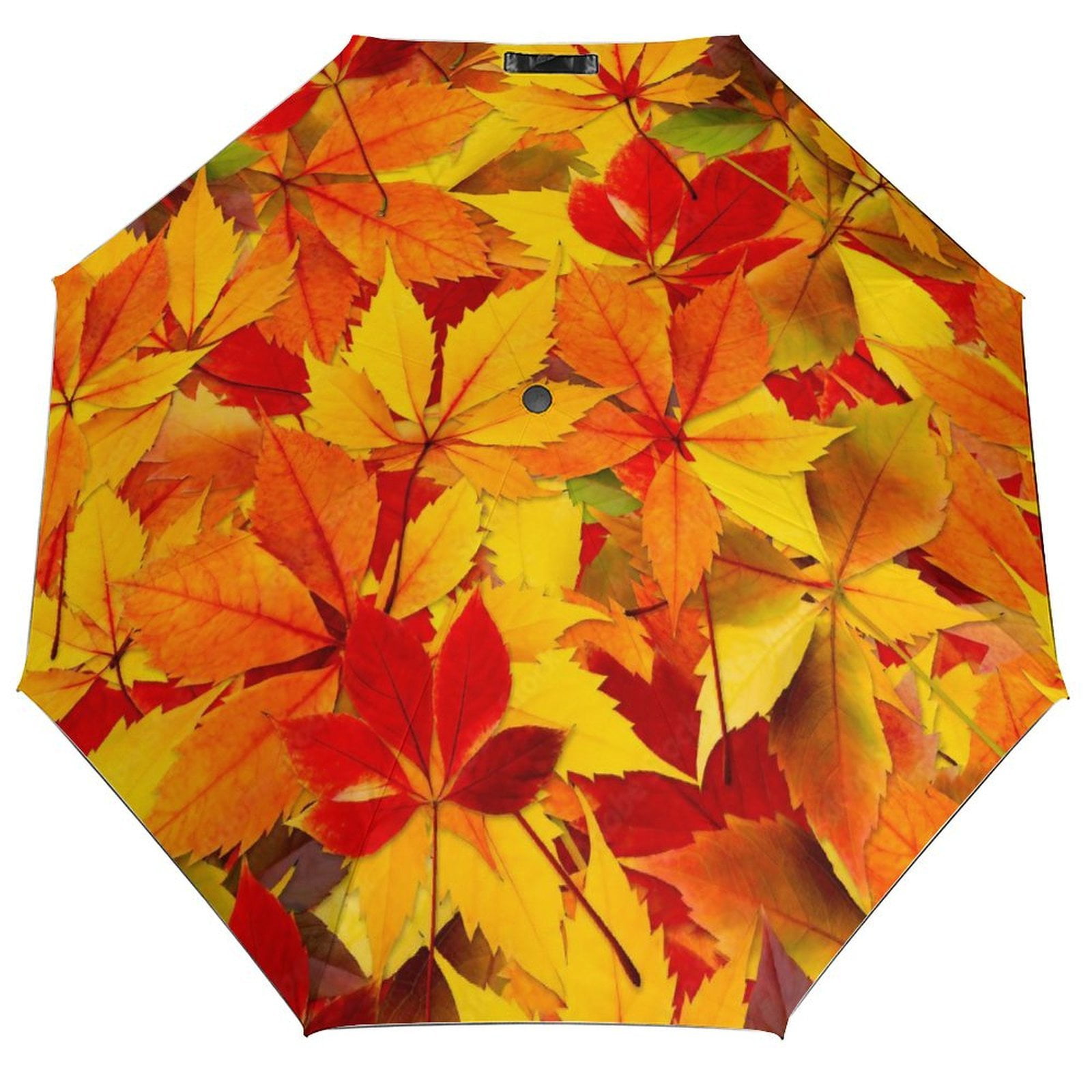 Autumn Maple Leaves Rain Umbrella Sun Protection Sun Umbrella Parasol ...