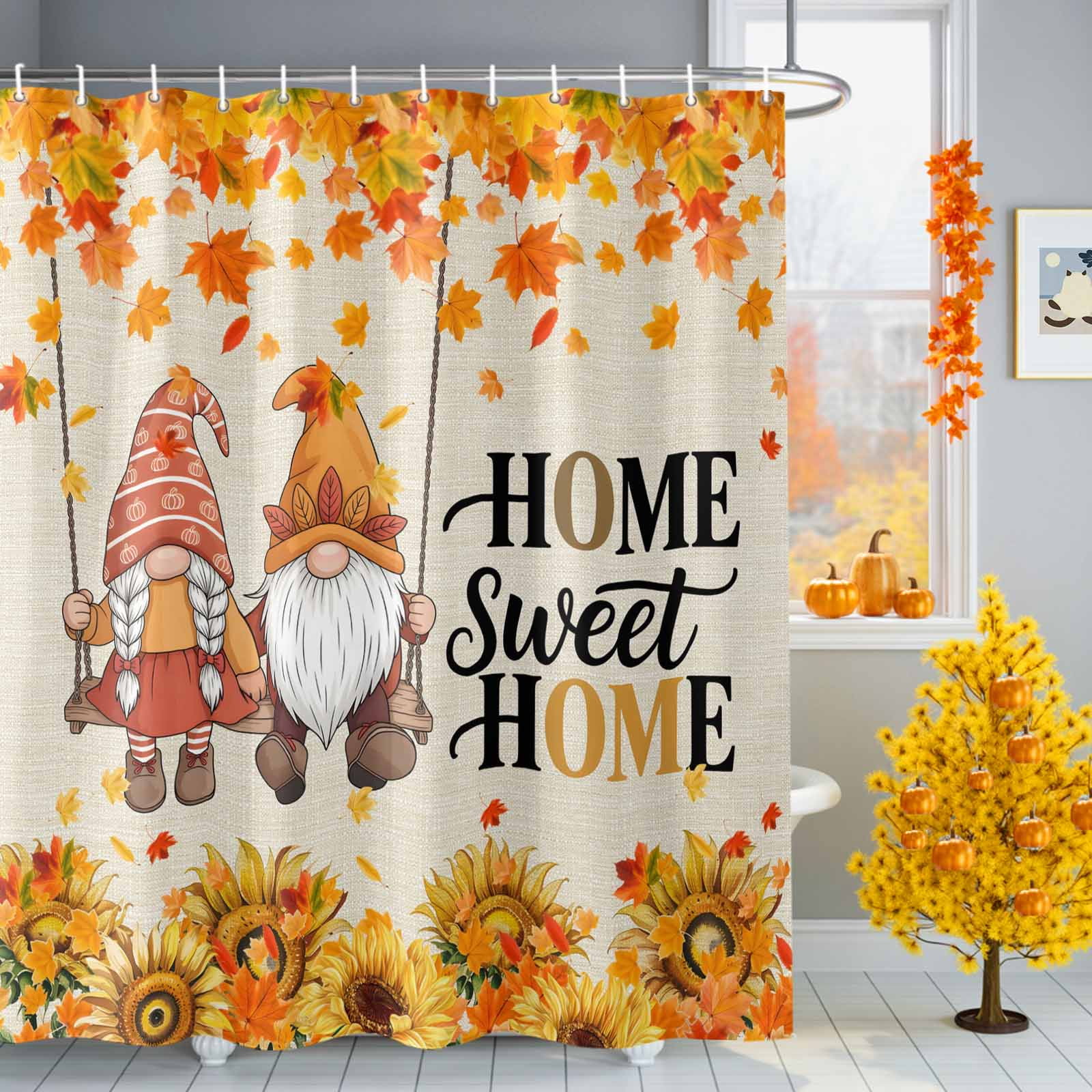 Autumn Maple Leaves ThanksgivingRustic Dwarf Retro Linen - Walmart.com