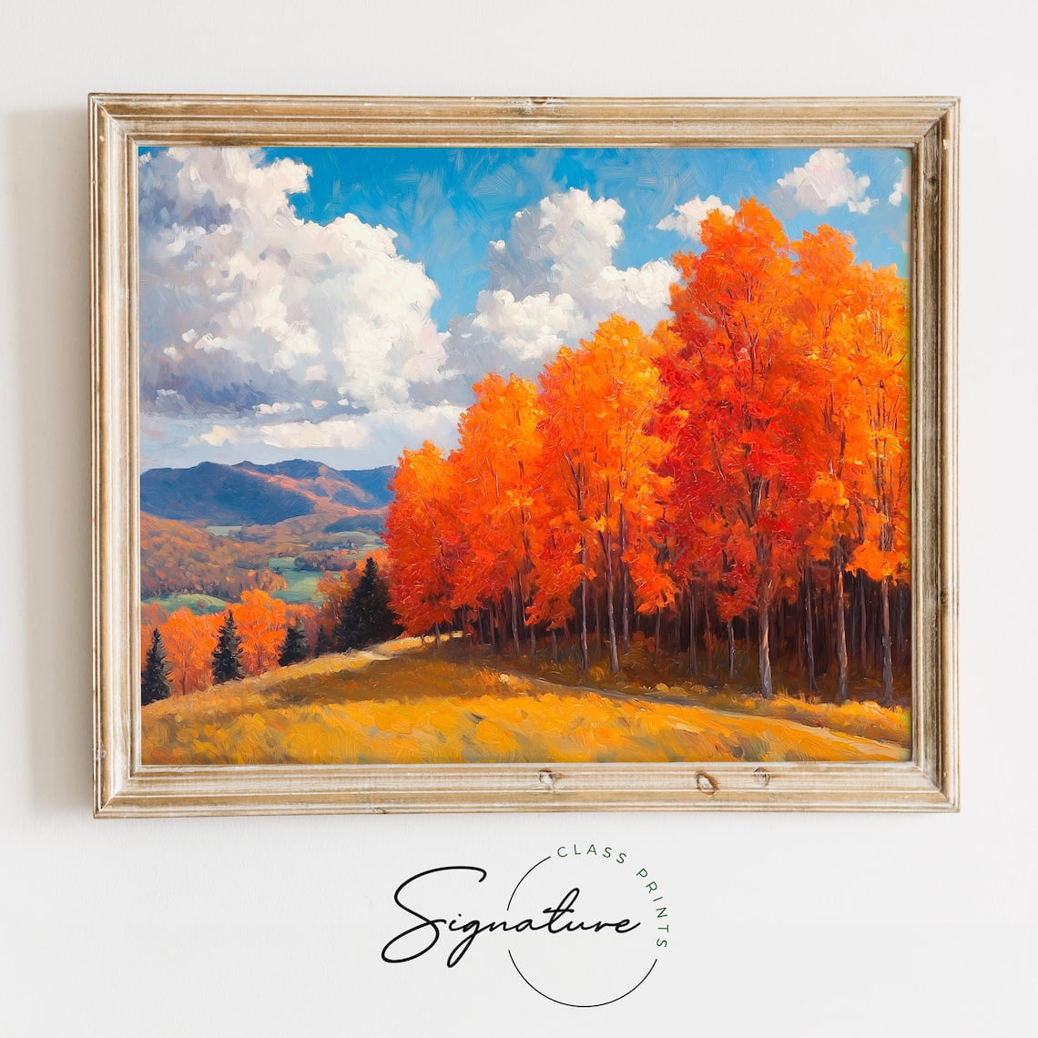 Autumn Maple Trees In Vermont, Warm Fall Landscape, Earthy Cottagecore ...