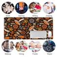 Autumn Mushroom Floral Pattern Mouse Pad 31.5 x 11.82 Inches Rubber ...