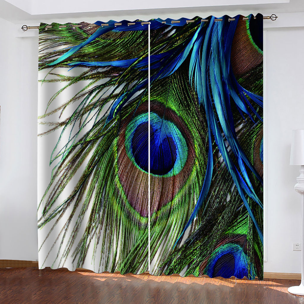 Autumn Natural Senery Tree Forest Landscape Window Curtains Blinds for ...