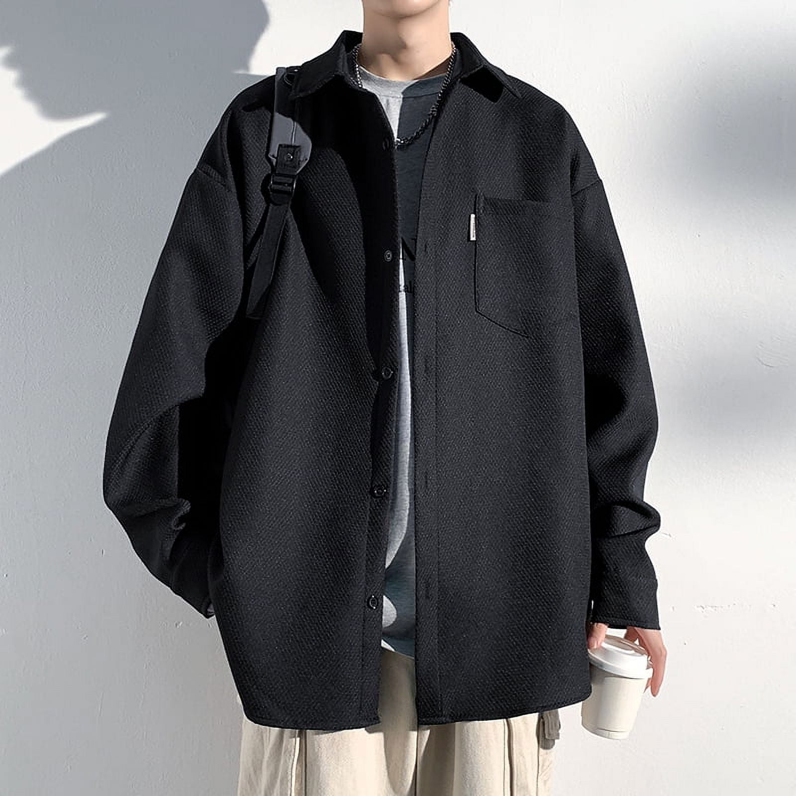 Autumn New Shirts Fashion Handsome Trend Shirt Man Long Sleeve Simple ...