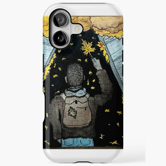 Autumn Night Fall Leaves Warm Tone with iPhone 17 through 11 Pro Max ...