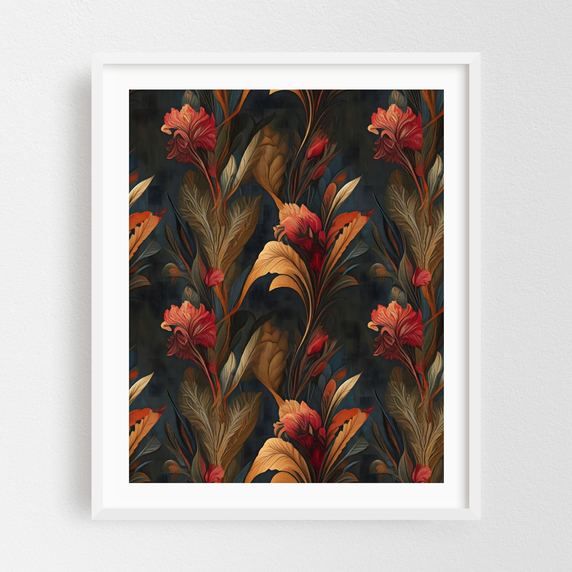 Autumn Nights - India Illustration Floral Botanical Pattern Autumn ...