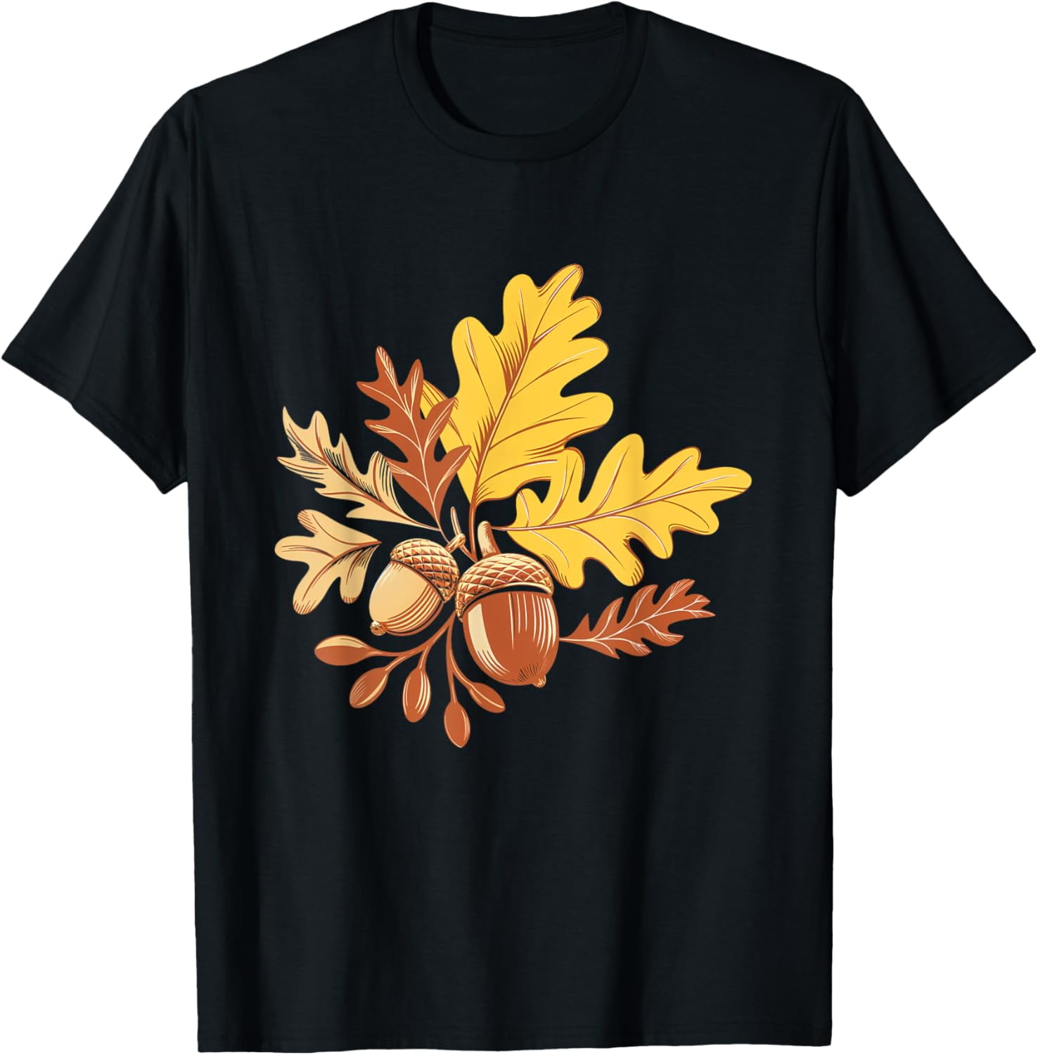 Autumn Oak Leaves Fall Nature Outdoor Decor T-Shirt - Walmart.com