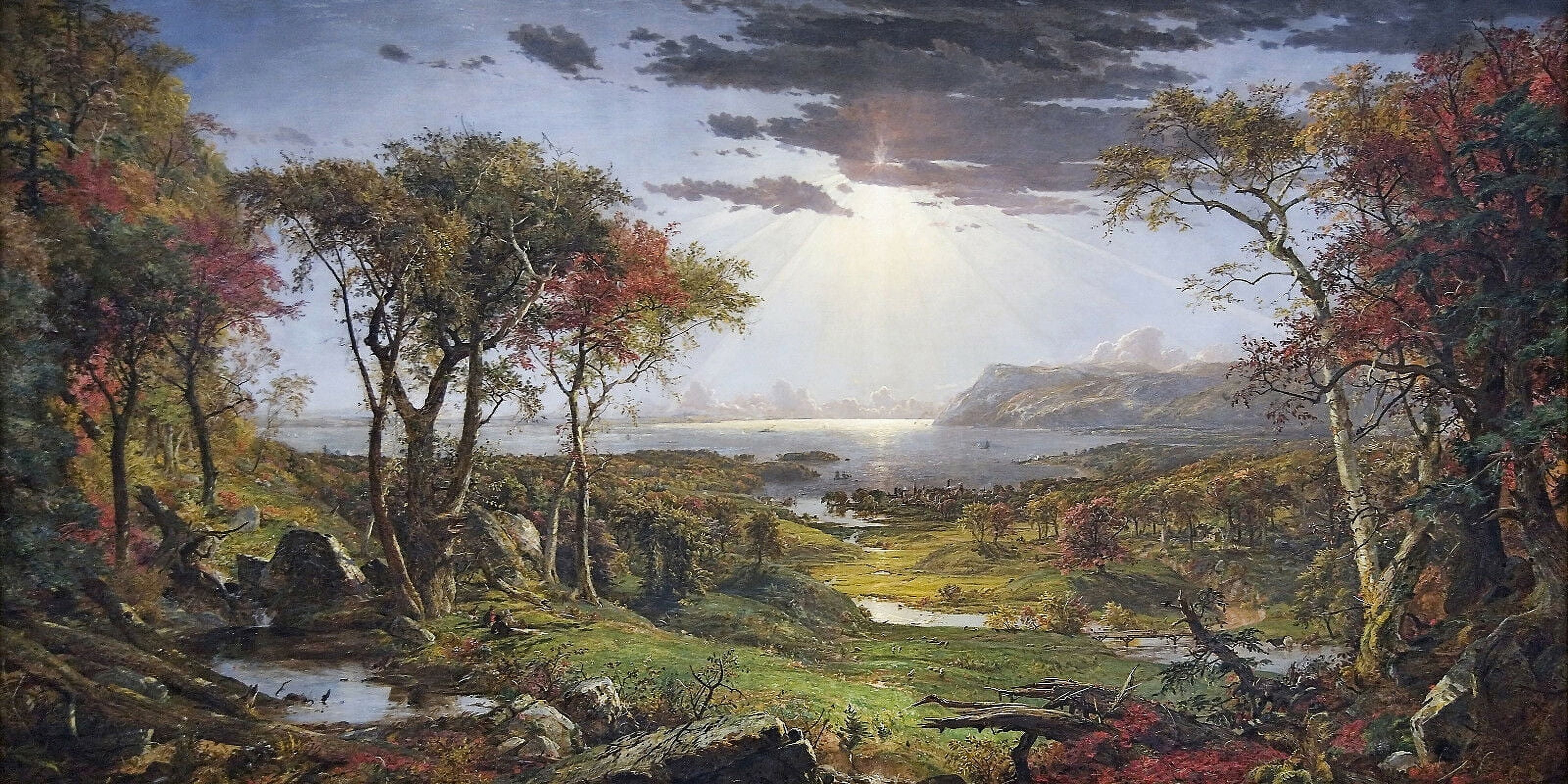 "Autumn On the Hudson River, 1860 Jasper Cropsey CANVAS or PRINT WALL ...