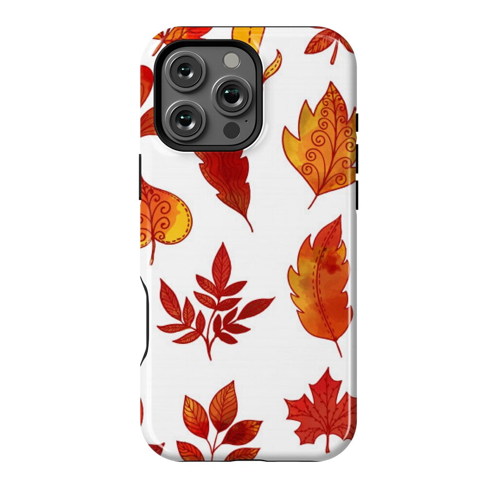 Autumn Orange Leaf Pattern Phone Case for iPhone 11 12 13 14 15 16 Pro Max - Walmart.com