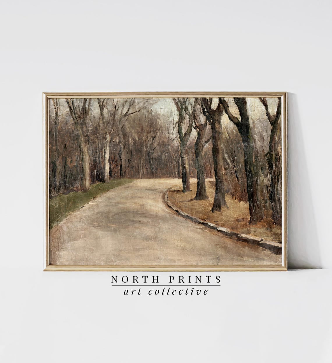 Autumn Park Rustic Farmhouse Landscape Poster, Unframed Size 8x12 ...