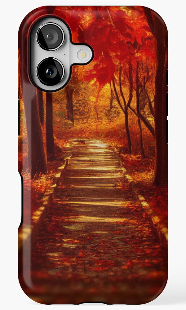 Autumn Pathway Scenic Forest Walk Case Phone Case for iPhone 11 12 13 ...
