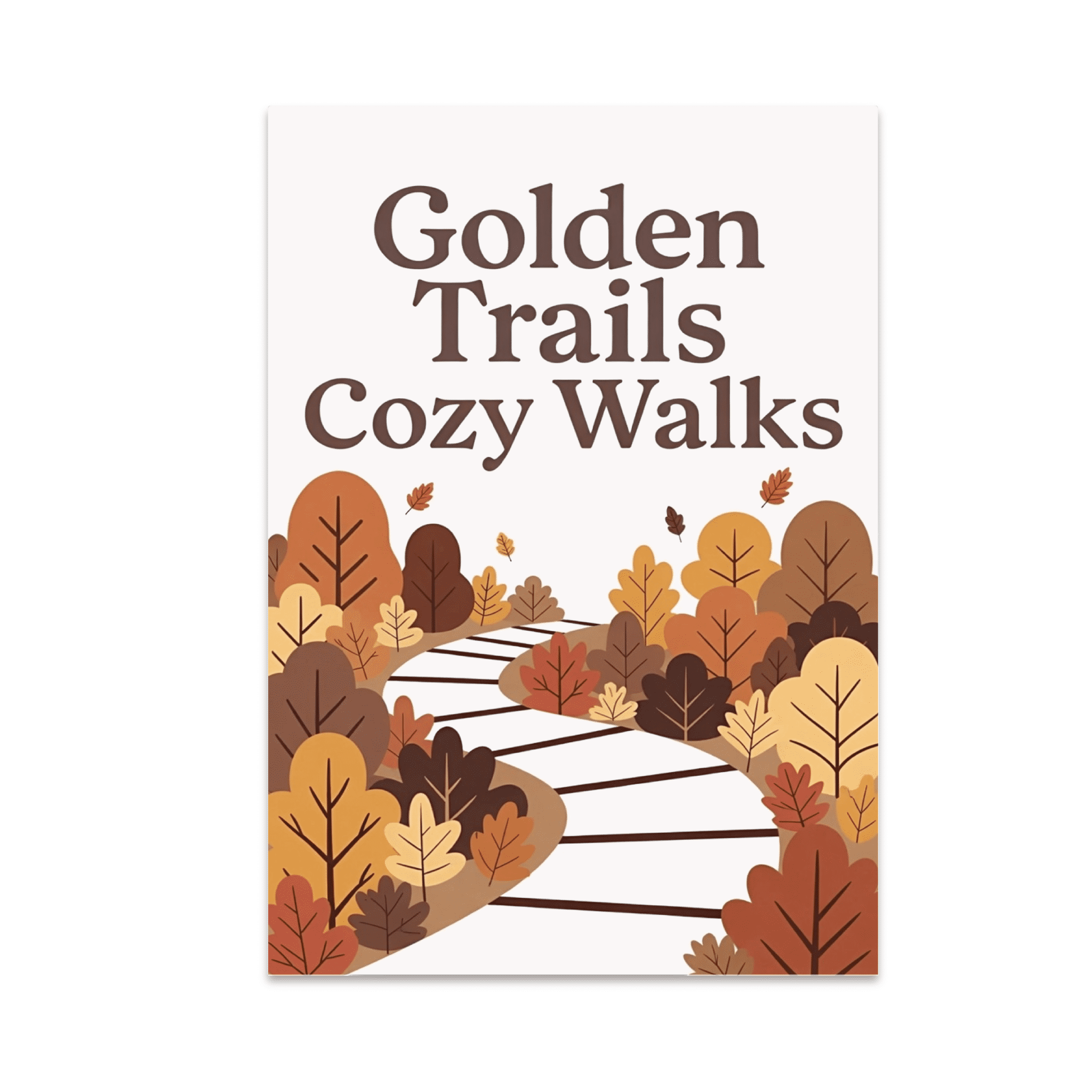 Autumn Pathway Wall Art - Nature Enthusiast - 13x19 Poster Print ...