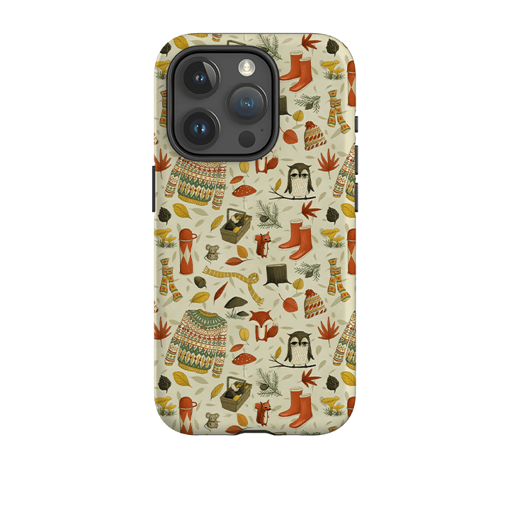 Autumn Pattern by Maja Lindberg Phone Case for iPhone 16 15 14 13 12 11 ...