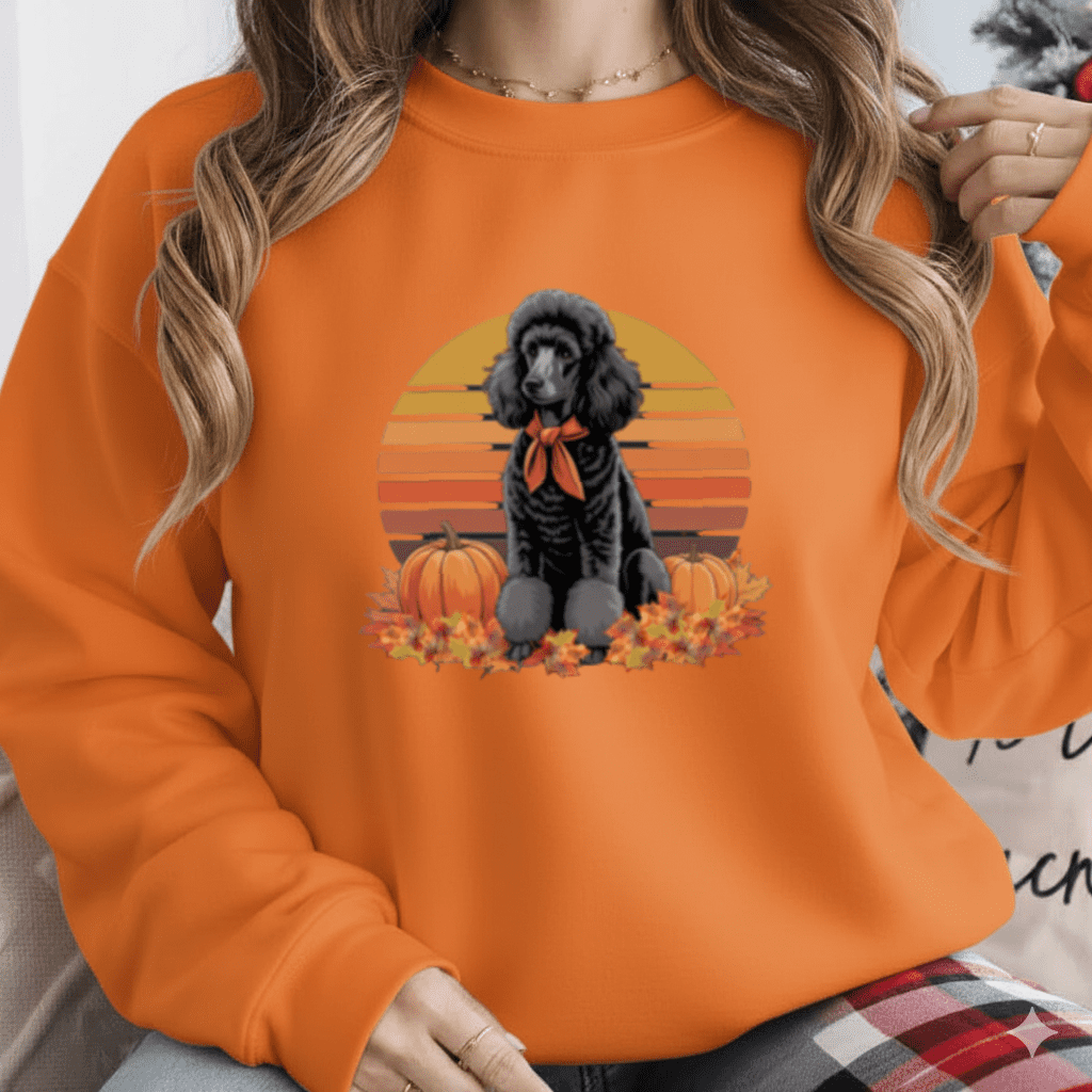 Autumn Pet Fall Poodle Dog Mom Dad Thanksgiving Holiday Art Unisex ...
