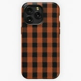 Autumn Plaid Classic Fall Check Pattern iPhone Case 17 through 11 Pro ...