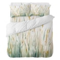 Autumn Plant Comforter Set California King Size, Watercolor Rustic ...