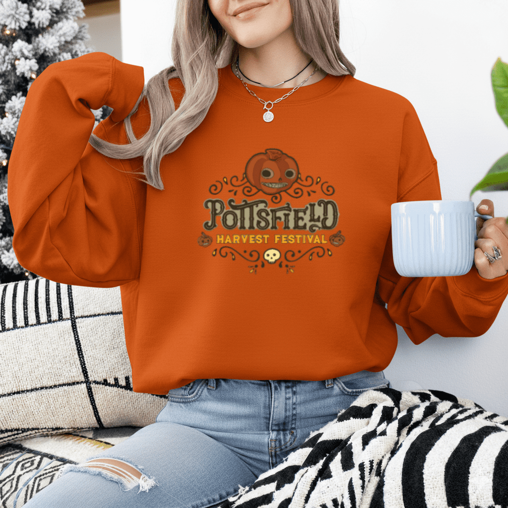 Autumn Pottsfield Harvest Festival Retro Seasonal Graphic Art ...