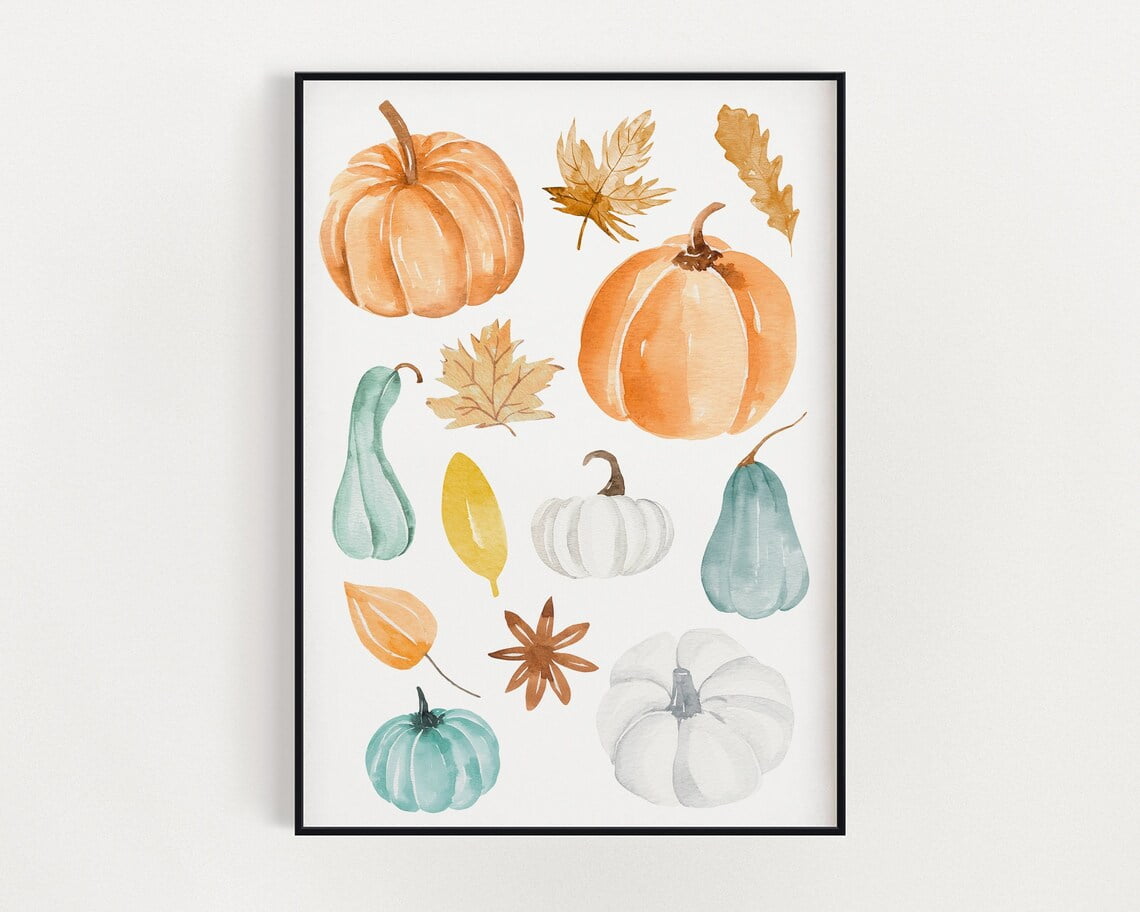 Autumn Print, Wall Art, Autumnal Prints, Print, Autumn Décor, Fall ...