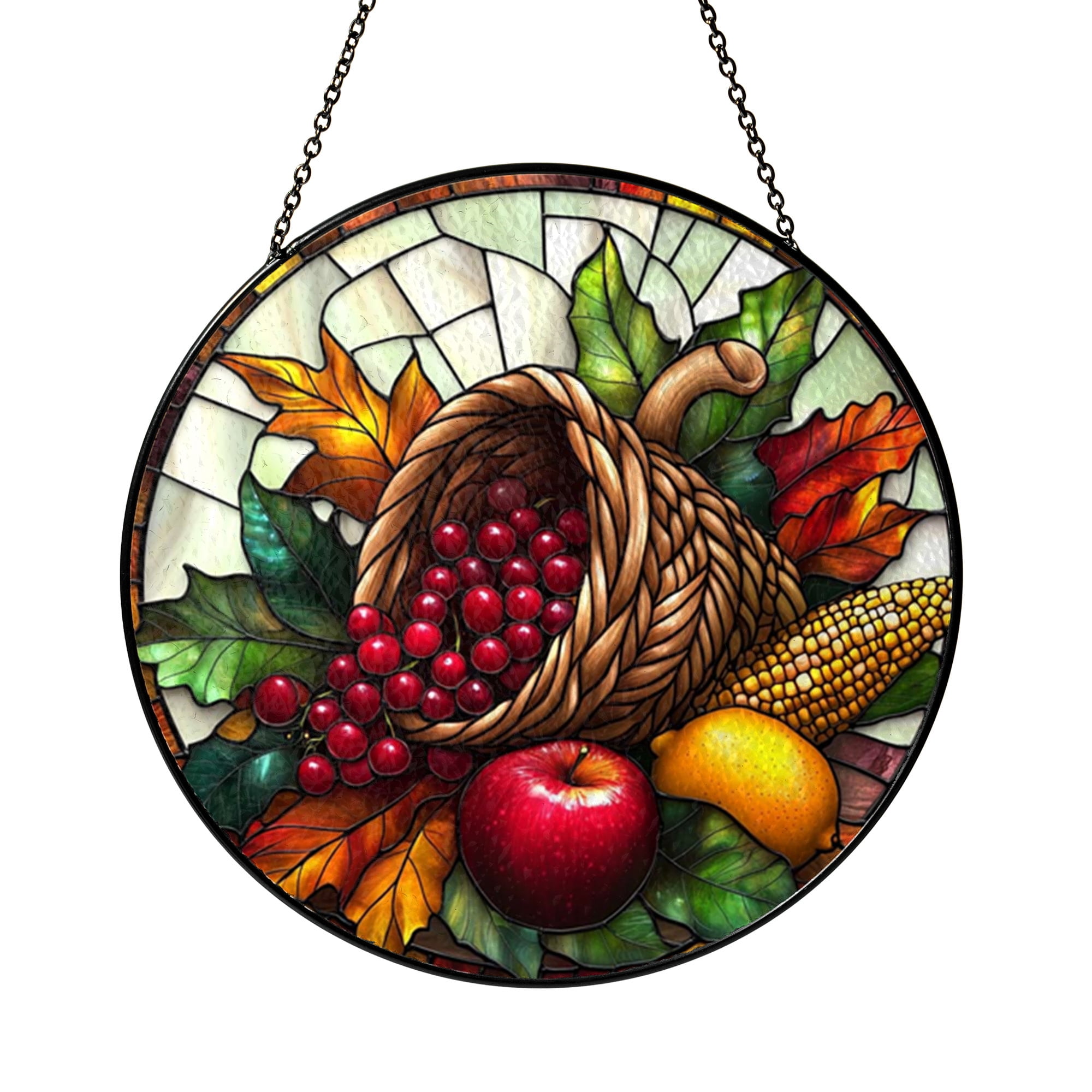 Autumn Produce Window Hanging – Glass Style Art1701 - Walmart.com