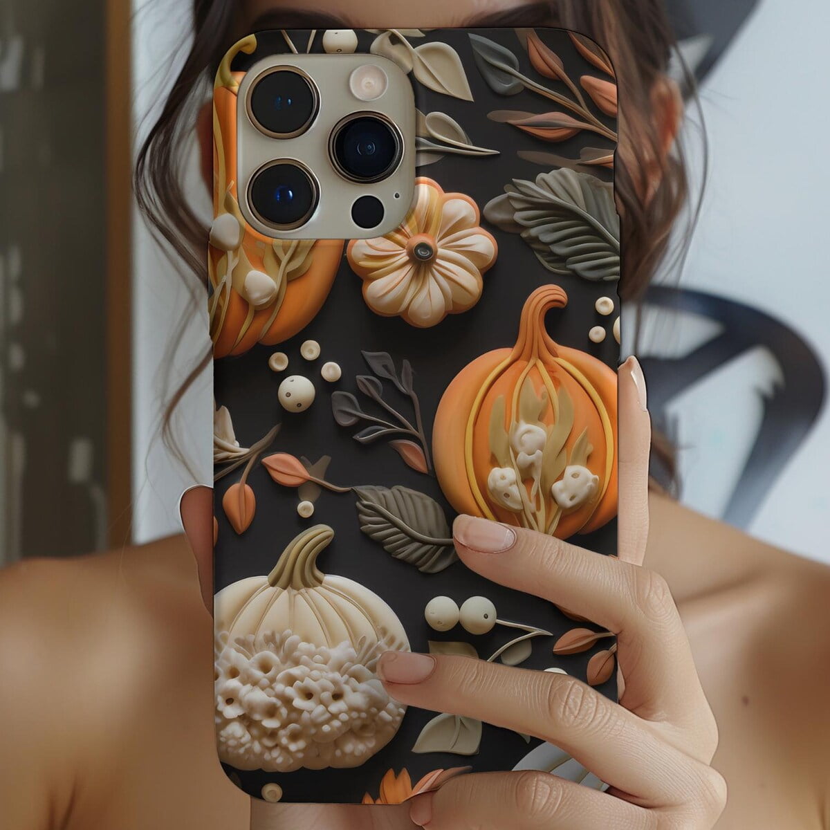 Autumn Pumpkin Book Lover Fall Phone Case for 17 16 15 14 13 12 11 Pro ...