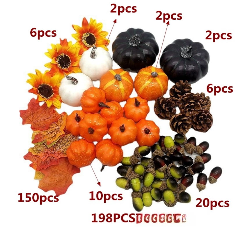 Autumn Pumpkin Decoration Set Fall Centerpieces for Tables Including ...