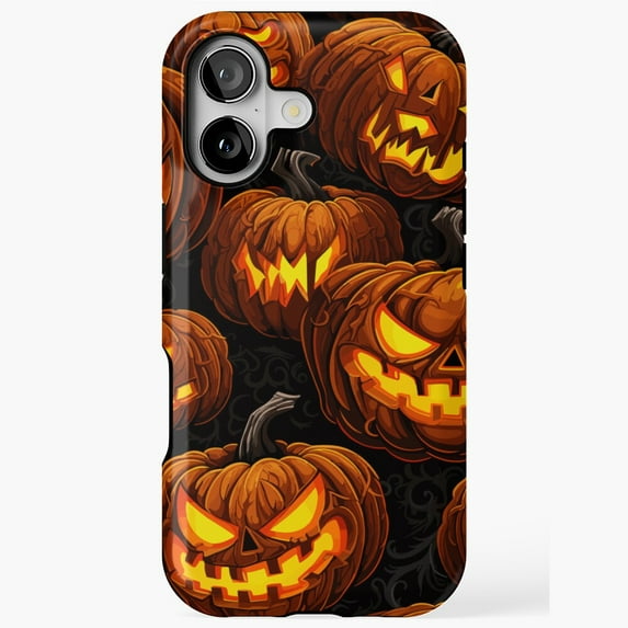 Autumn Pumpkin Funny Cute Fall Design iPhone Case 17 16 15 14 13 12 11 ...