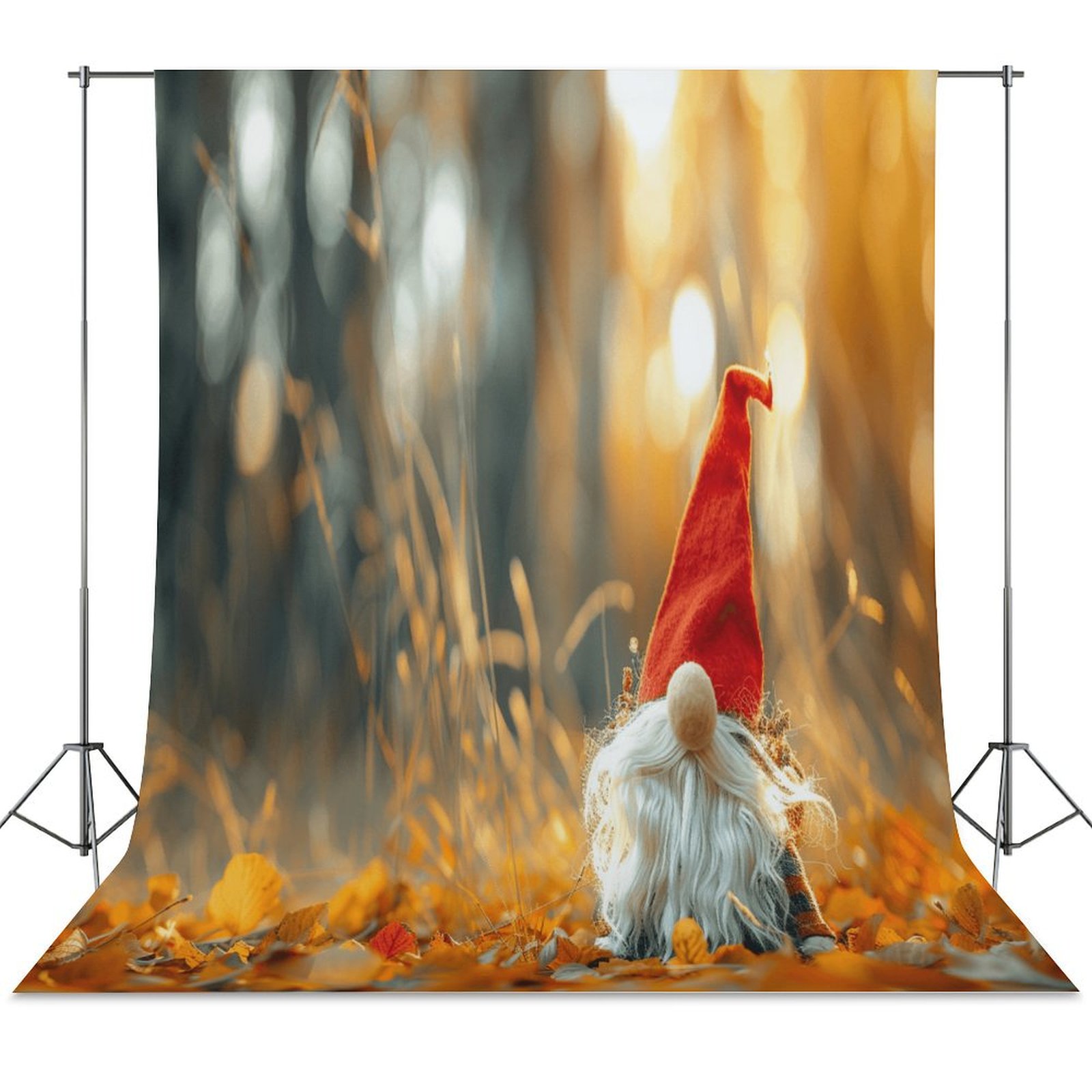 Autumn Pumpkin Gnome Thanksgiving Backdrop Background for Photography ...
