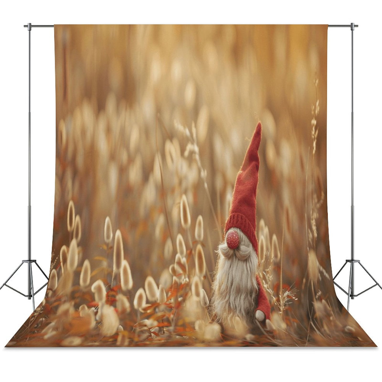 Autumn Pumpkin Gnome Thanksgiving Spring Wall Backdrop Background ...