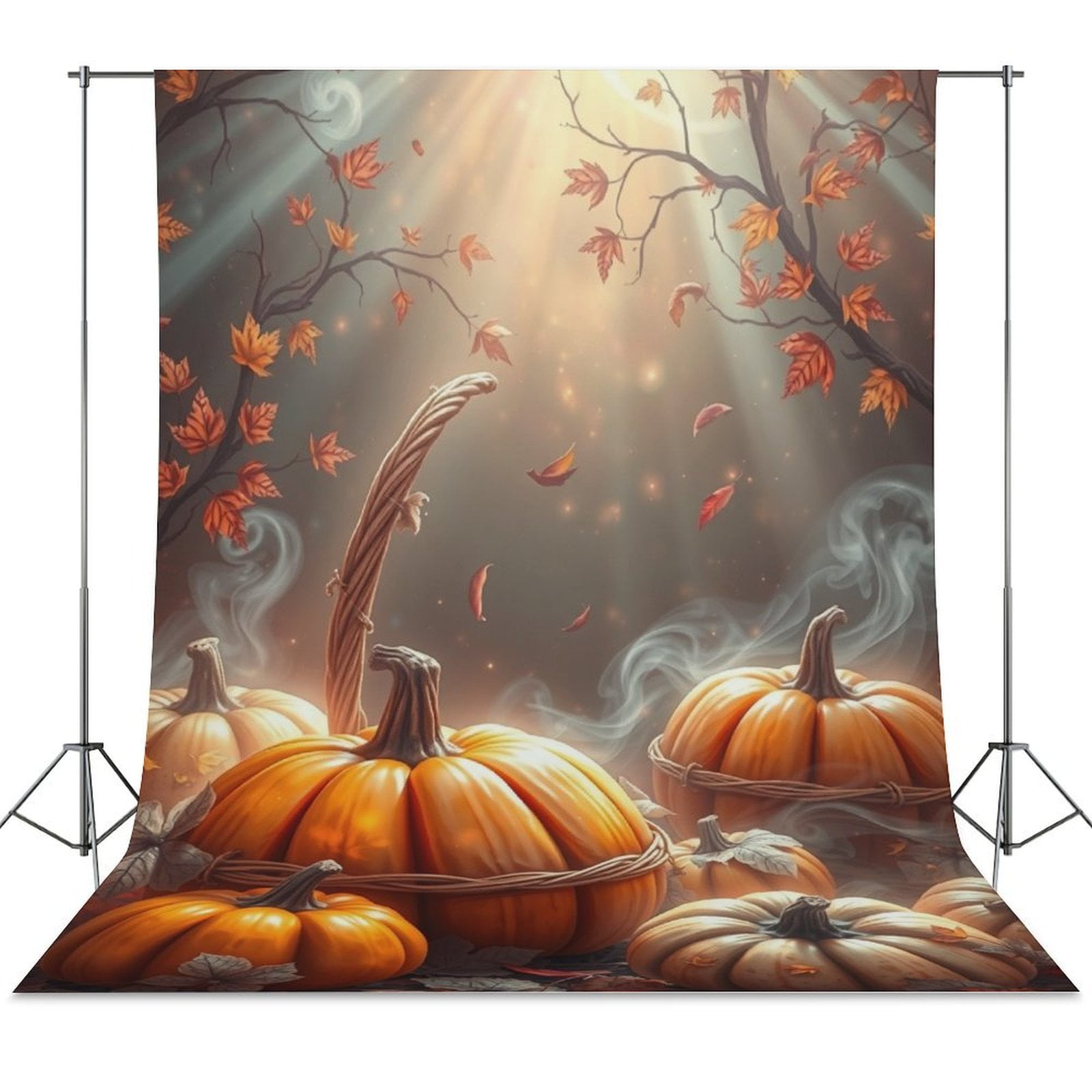 Autumn Pumpkin Harvest Party Backdrop Birthday Decoration Backgrounds ...