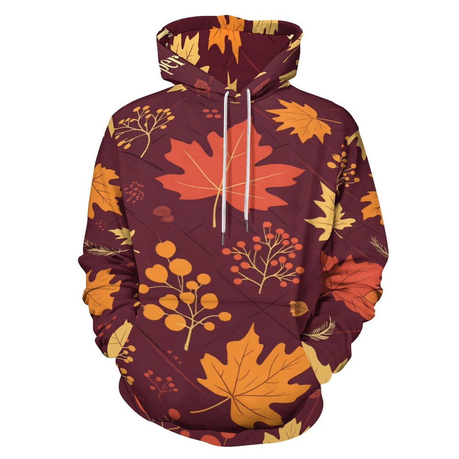 Autumn Pumpkin Leaves Thanksgiving 3D Print Hoodie Men Women Autumn ...