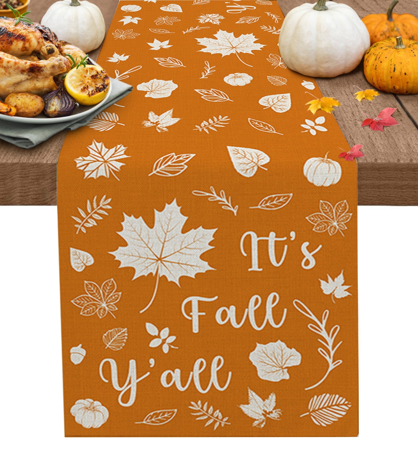 Autumn Pumpkin Maple Leaf Tableware Mat Festival Wedding Home r Kitchen ...