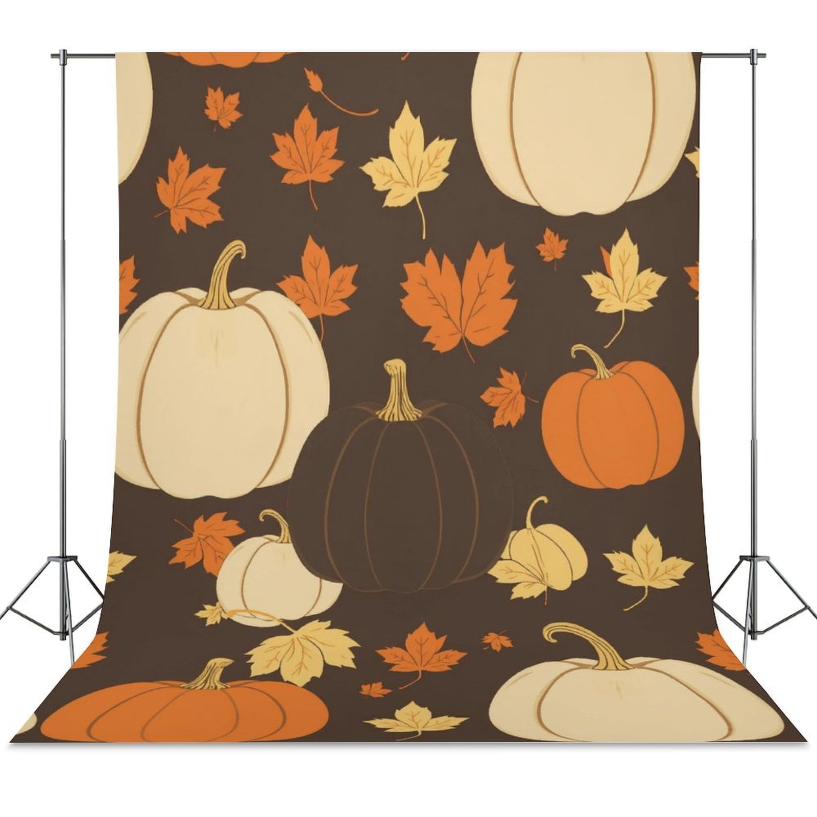 Autumn Pumpkin Pattern Backdrop Baby Shower Newborn Portrait Girl Boy ...