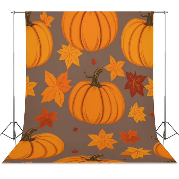 Autumn Pumpkin Pattern Party Backdrop Birthday Decoration Backgrounds ...