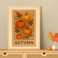 Autumn Pumpkin Stamp Vintage Fall Cozy Farmhouse Poster - Walmart.com