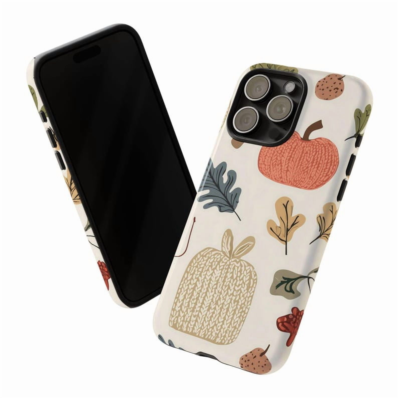 Autumn Pumpkin and Leaf Fall Cottagecore Artwork Phone Case for iPhone ...