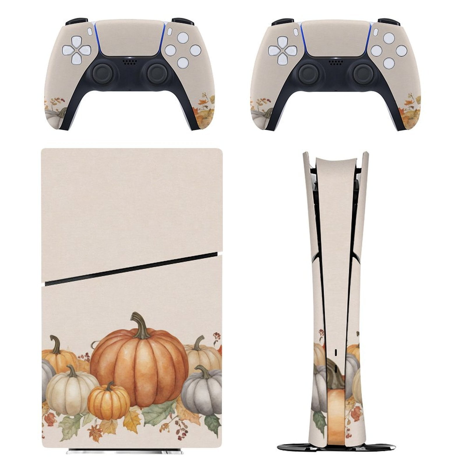Autumn Pumpkins Console Skin Bundle for PS5 Pro Slim Disc & Digital ...