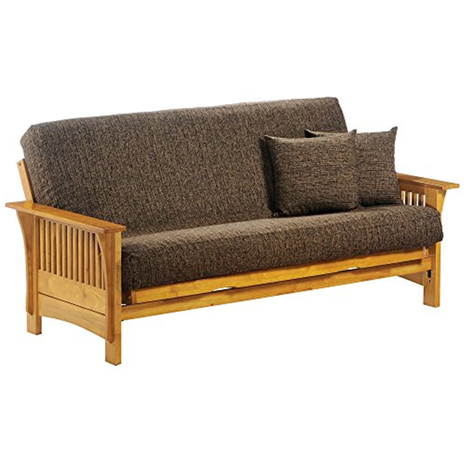 Autumn Queen Futon Frame in honey oak finish-Finish:Honey Oak - Walmart.com
