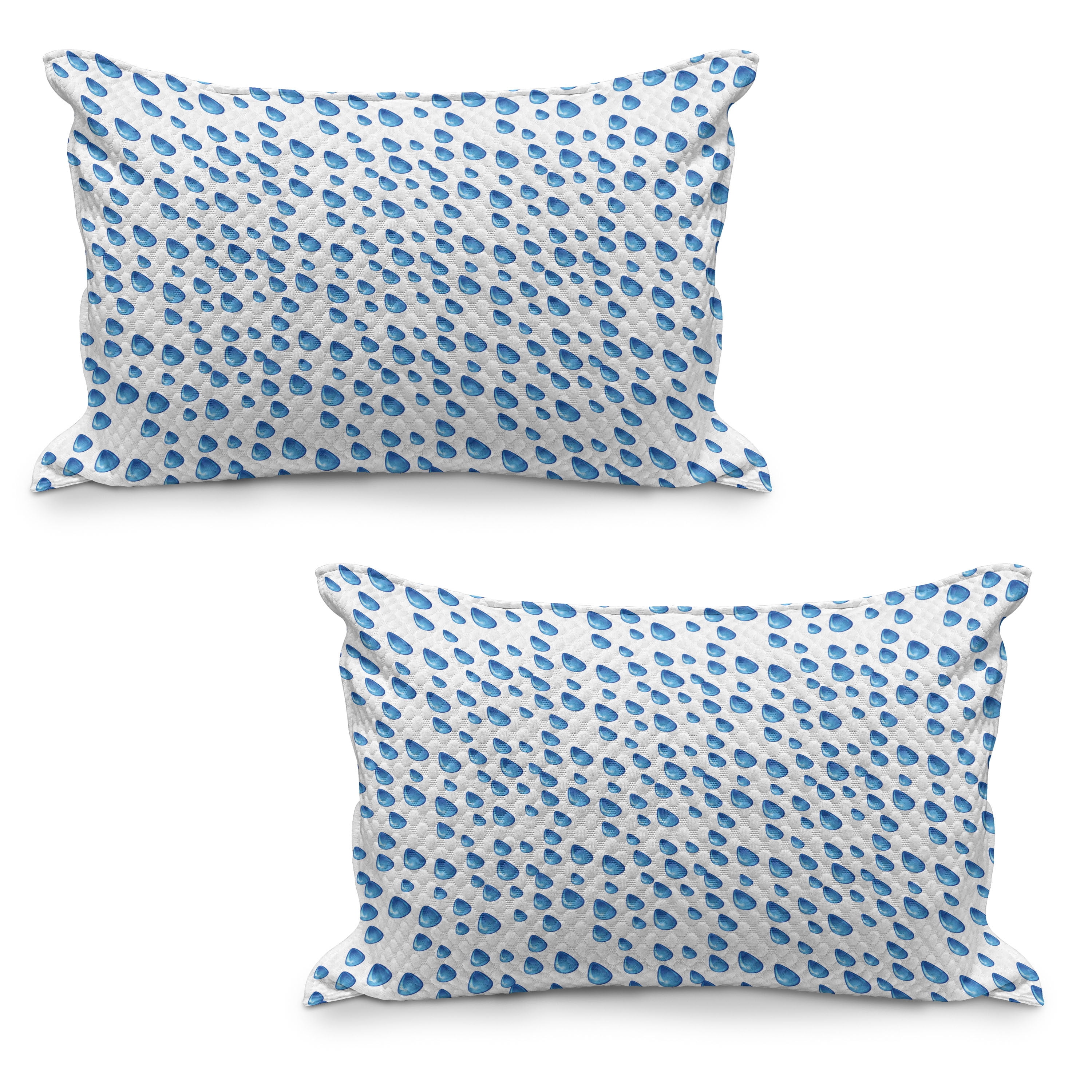 Autumn Quilted Pillowcover Set of 2, Raindrops Fall Autumn Climate ...