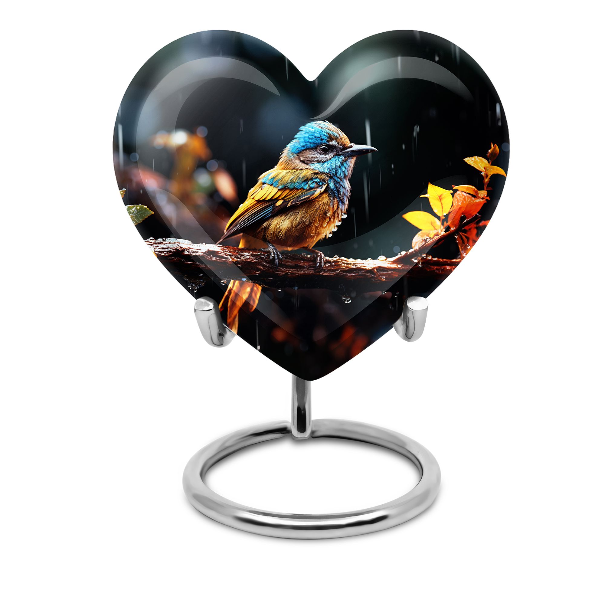 Autumn Rain Wildlife Portrait Funeral Urn For Male - Funeral Human ...