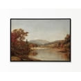 Autumn River Forest Fall Scenery Nature Landscape Poster Art Unframed ...