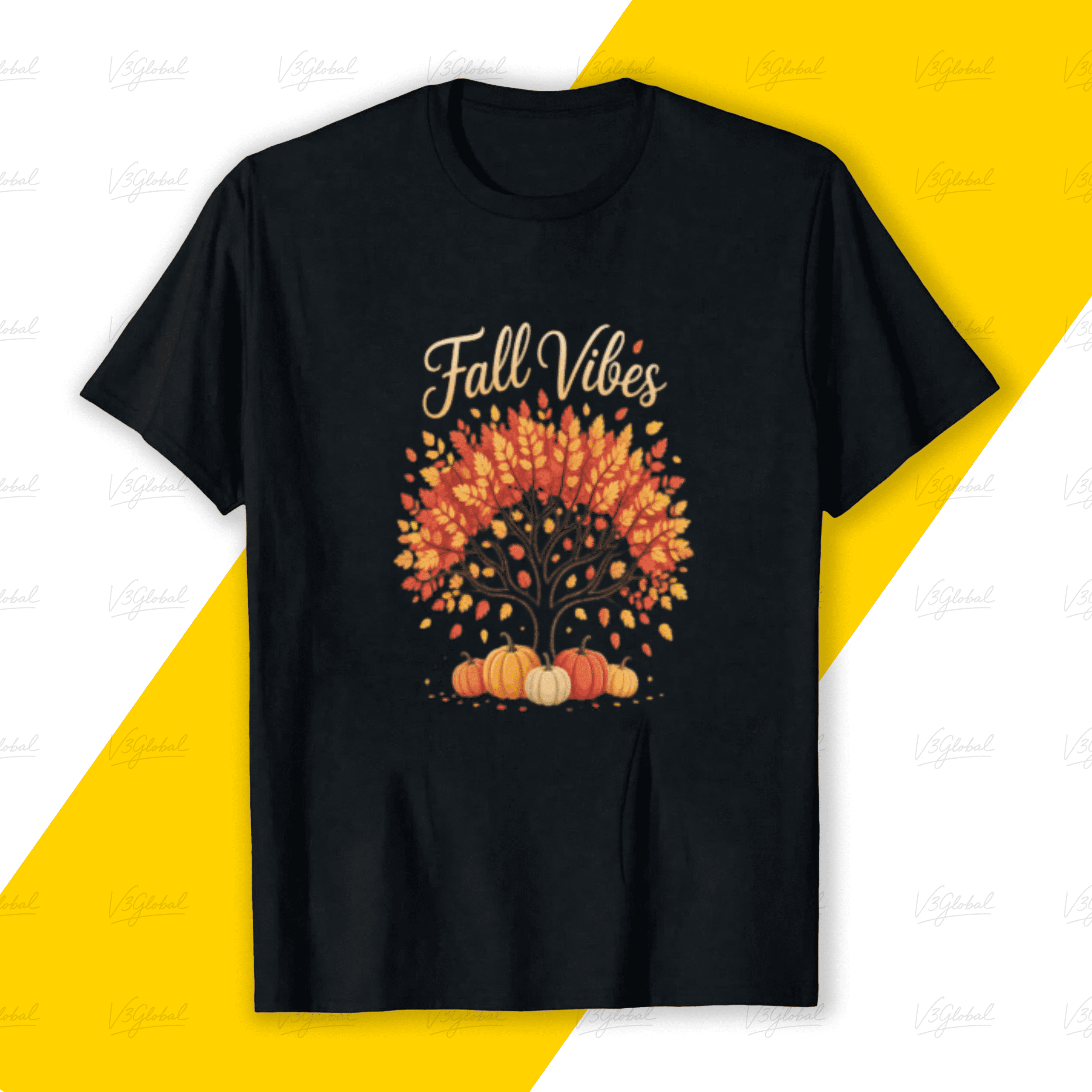Autumn Sayings Fall Vibes Season Quote Graphic Unisex T-Shirt, for Men ...