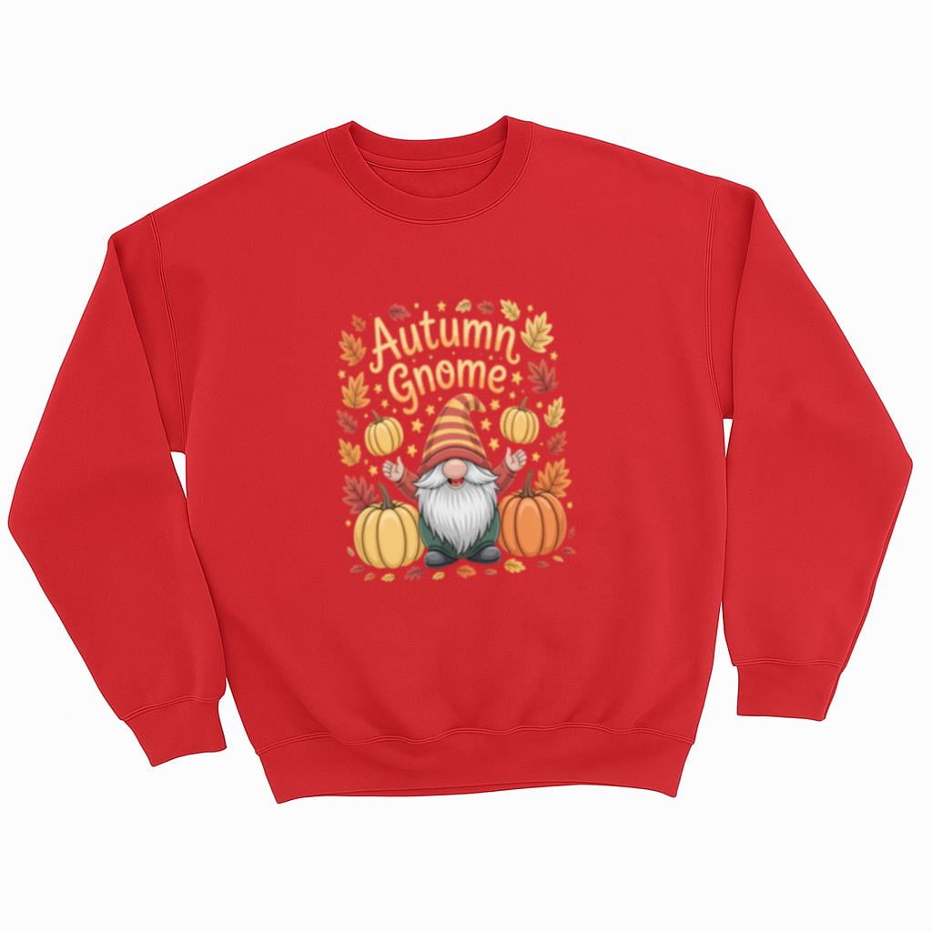 Autumn Sayings Hello Fall Gnome Cozy Seasonal Art Themed Graphic Print ...