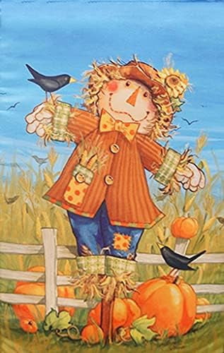 Autumn Scarecrow Fall Garden Harvest Crows Autumn Retro Tin Sign Metal ...