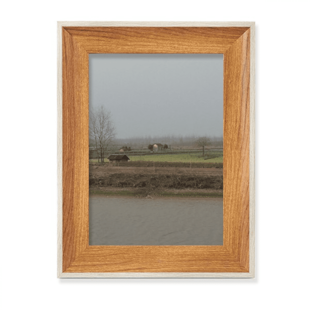 Autumn Scenery House Photography Desktop Wooden Photo Frame Display ...