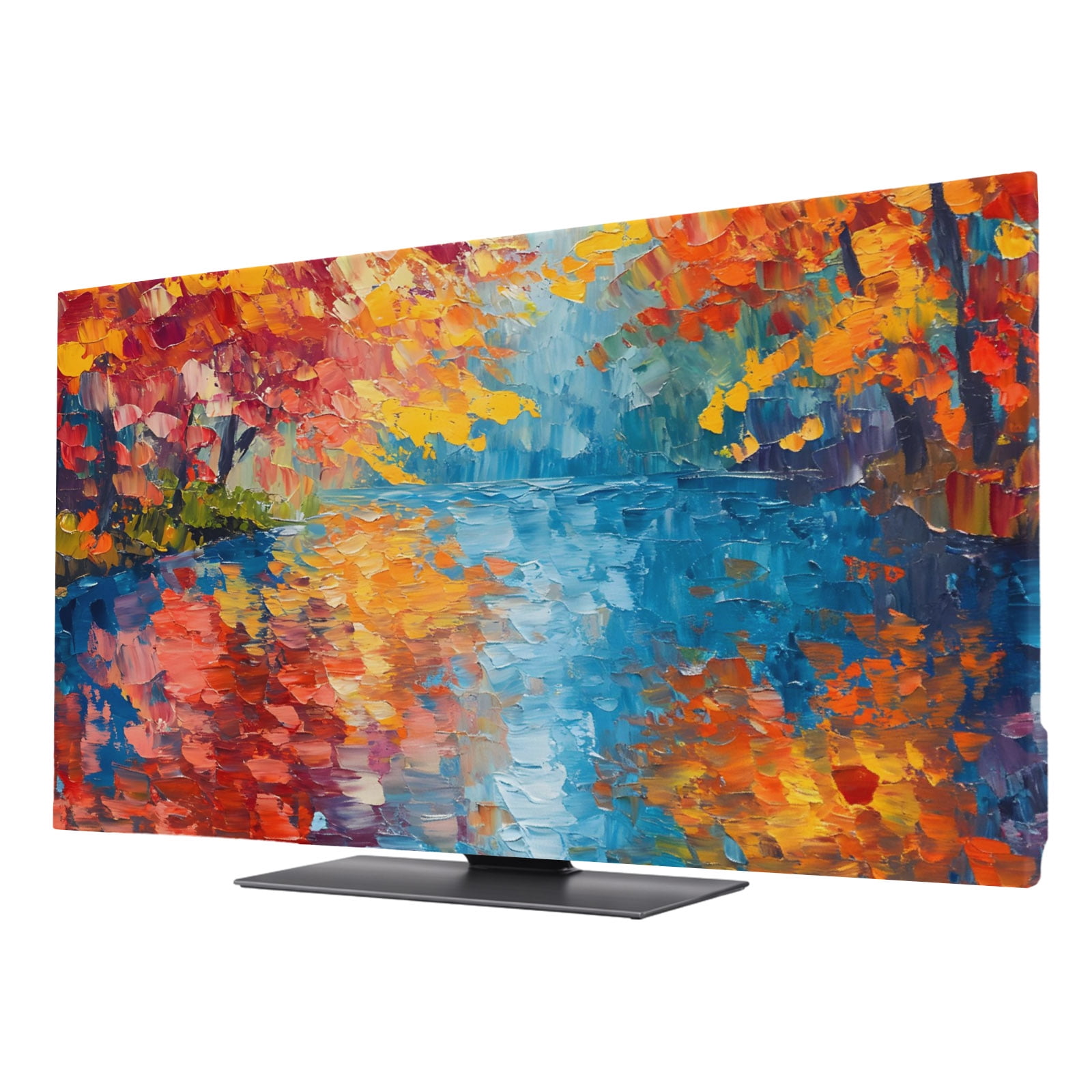Autumn Scenery TV Cover for 32 Inch Screen, Stretch Fabric Dustproof TV ...