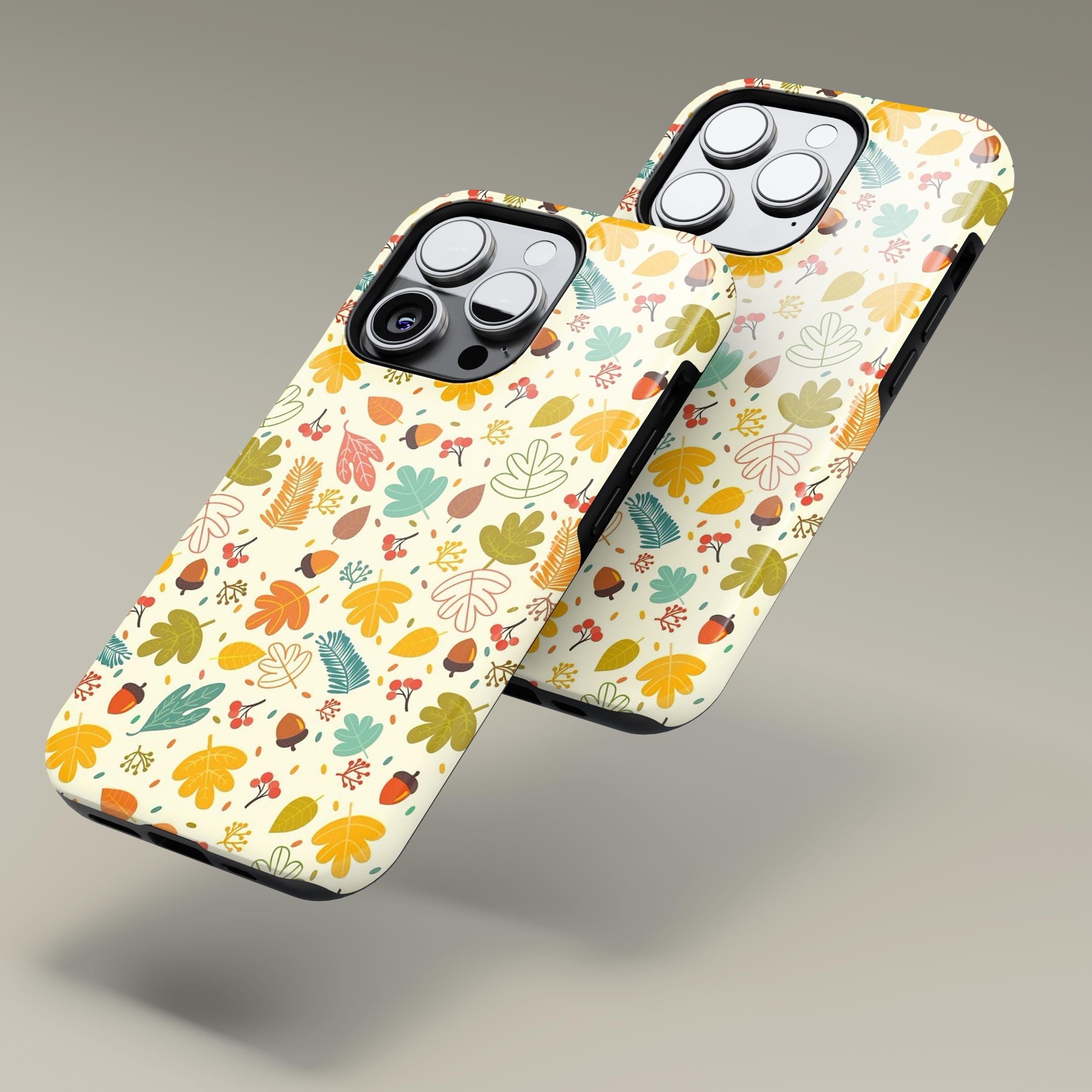 Autumn Season Aesthetic Case for iPhone Samsung Fall Leaf Art - Walmart.com