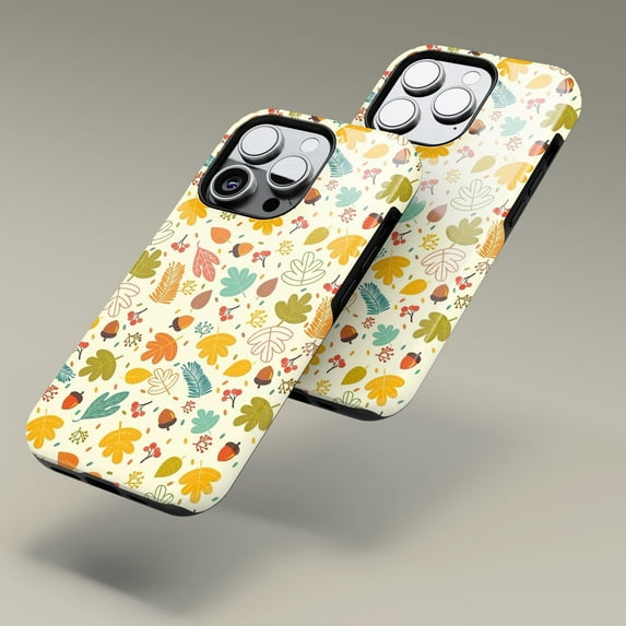 Autumn Season Aesthetic Case for iPhone Samsung Fall Leaf Art - Walmart.com